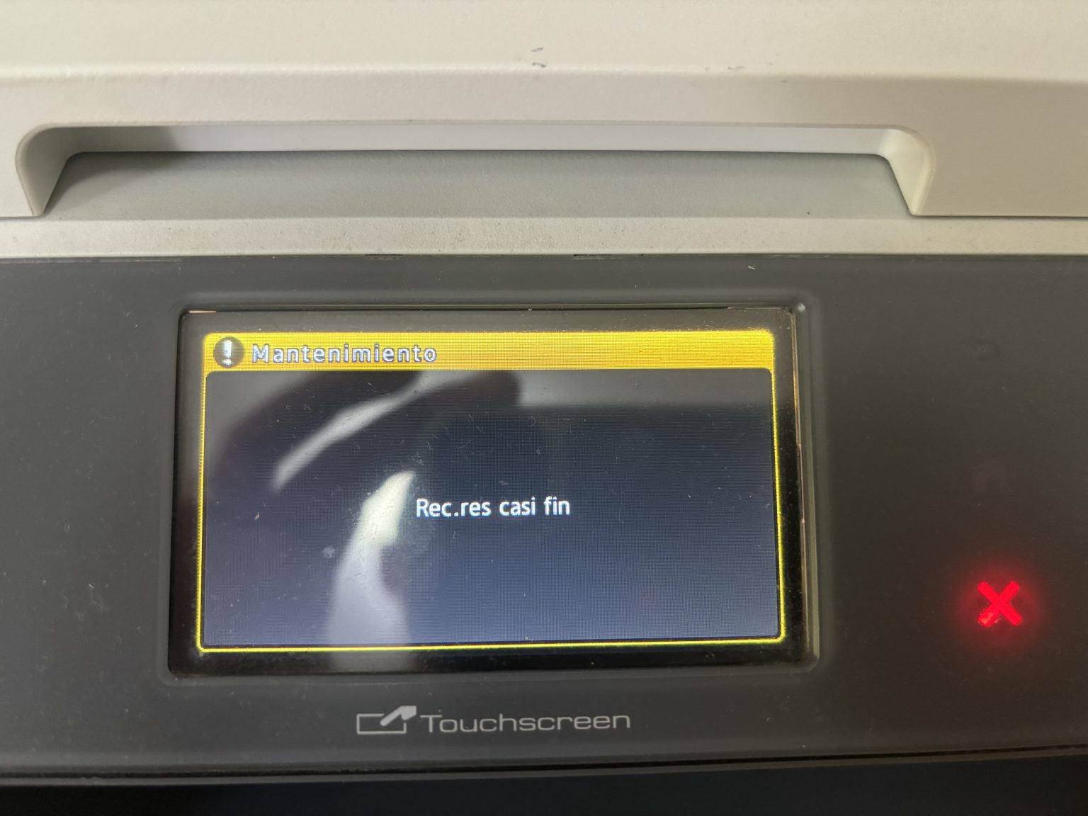 impresora brother error sin papel